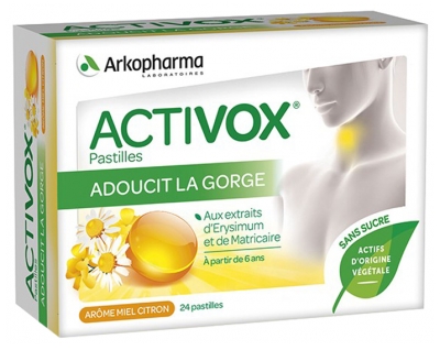 Arkopharma Activox Aroma Miel Limón 24 Tabletas