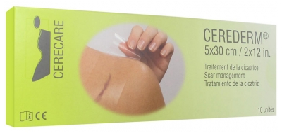 Cerecare Cerederm Rectangulo Tratamiento de la Cicatriz 5 x 30 cm 10 ...