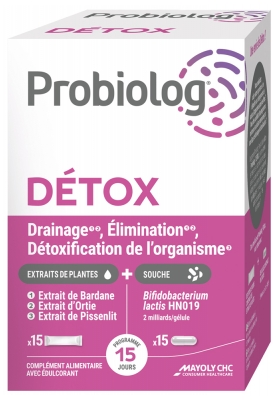 Mayoly Spindler Probiolog Detox 15 Sticks + 15 Cápsulas