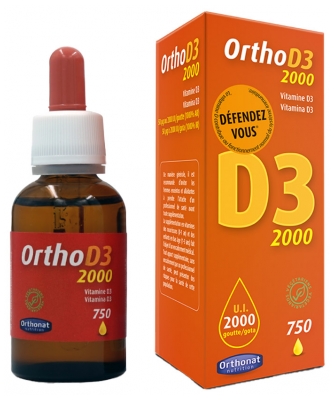 Ortho D3 2000 IU Vitamina D3 750 Gotas