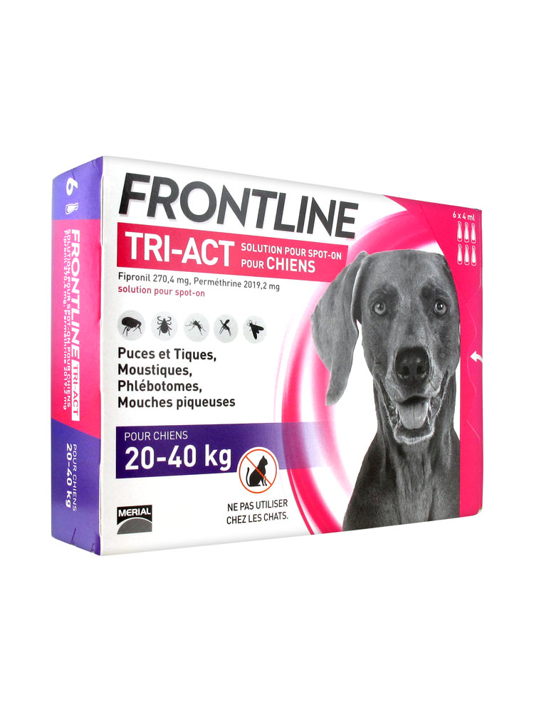 Frontline TRI-ACT Dogs 20-40kg 6 Pipettes | Buy at Low Price Here