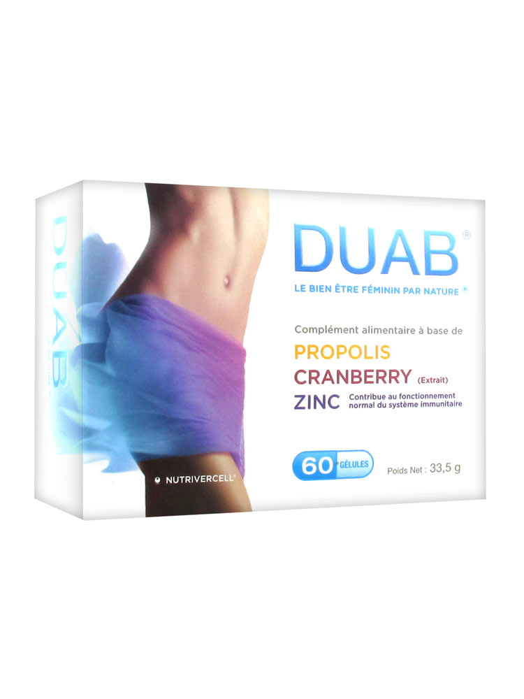 Duab Propolis Cranberry Zinc 60 Gélules de Nutrivercell | Prix Bas ICI