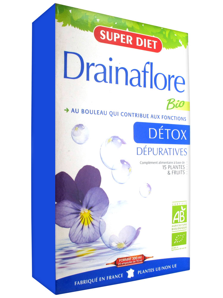 Super Diet Drainaflore Bio 20 Ampullen