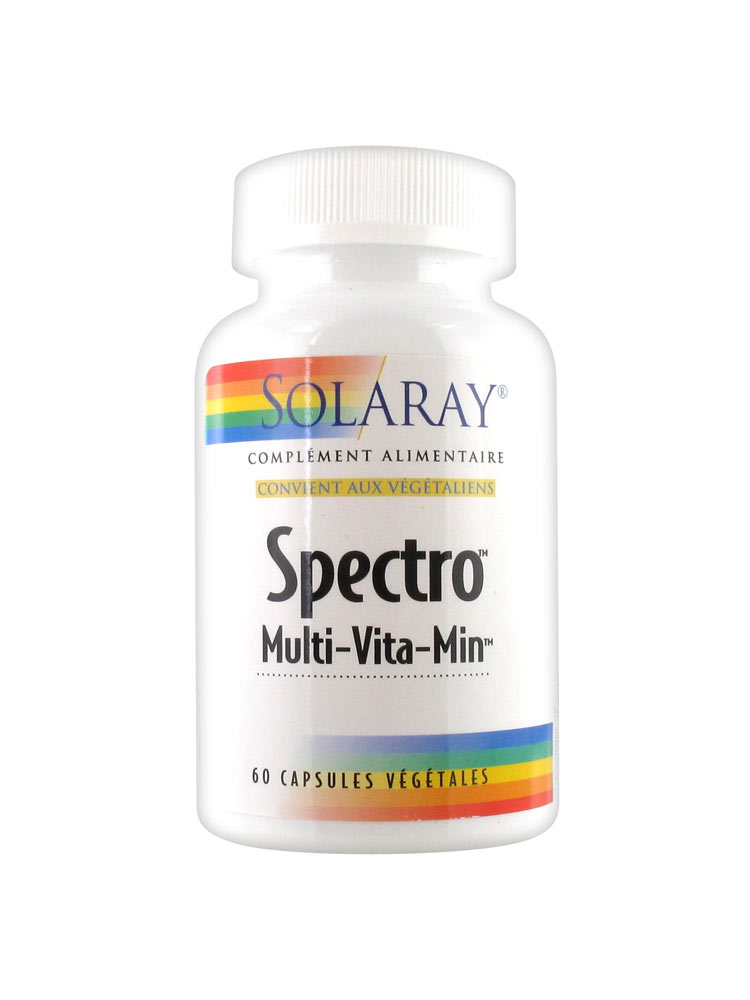 Solaray Spectro Multi-Vita-Min 60 Capsules Végétales
