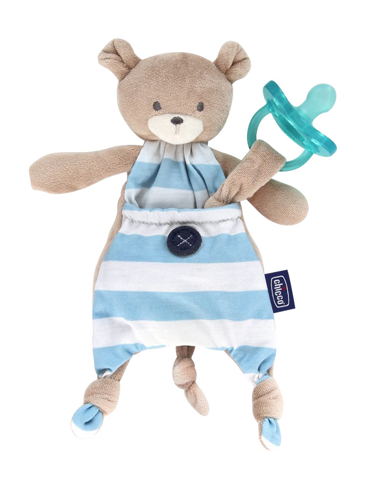 Chicco Pocket Friend Soother-Clipper Cuddly Toy 0 Months and + - Model ...