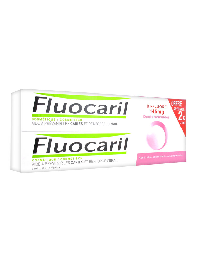 Fluocaril Bi-Fluorinated Sensitive Teeth Toothpaste 2 x 75ml