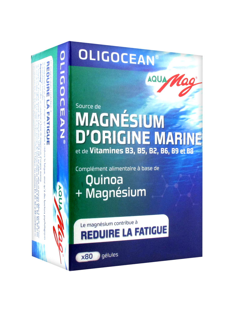 Oligocean Aqua Mag Magnésium d'Origine Marine 80 Gélules
