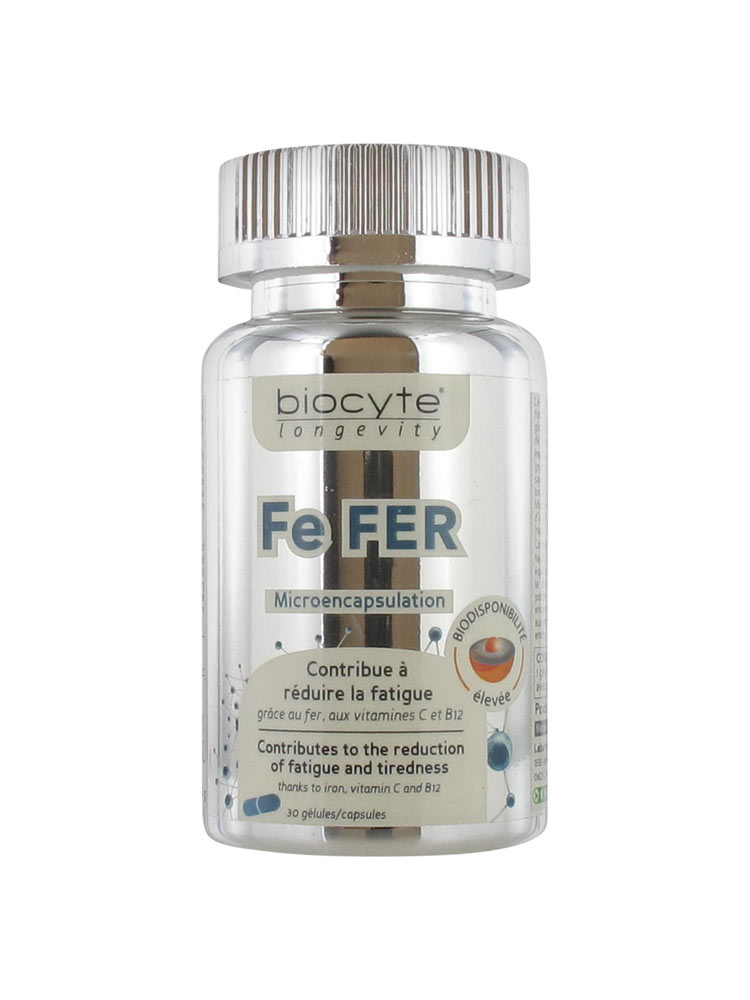 Biocyte Longevity Fe Fer 30 Gélules