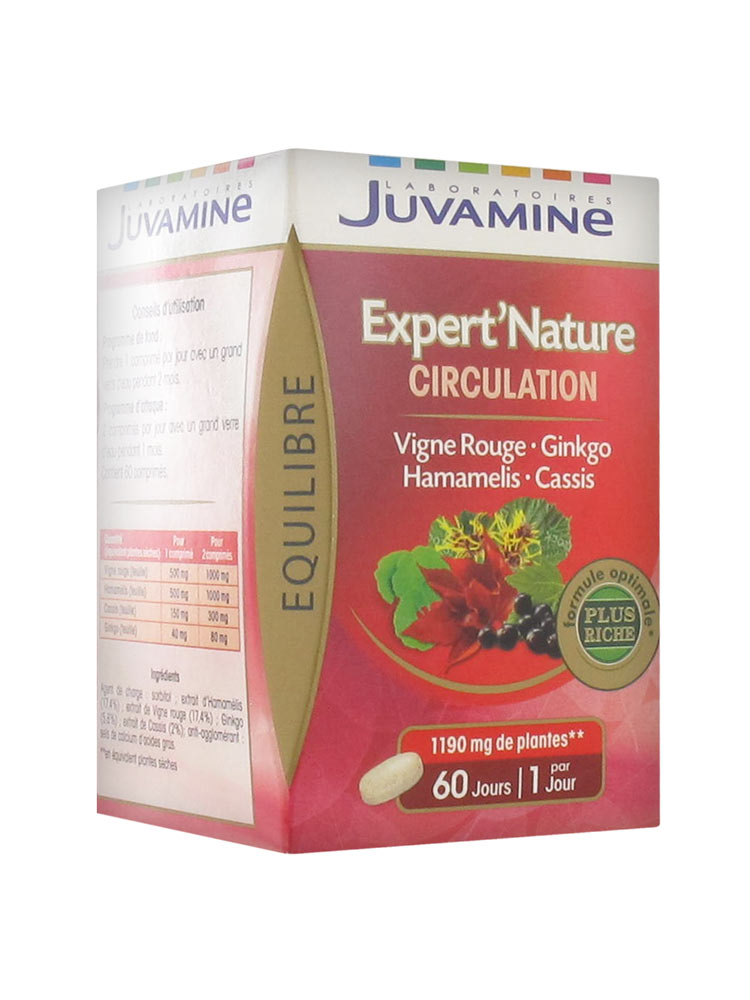 Juvamine Expert'Nature Circulation 60 Comprimés