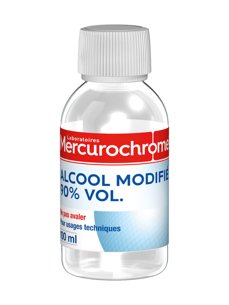 Mercurochrome Alcool Modifié 90% Vol 100 ml
