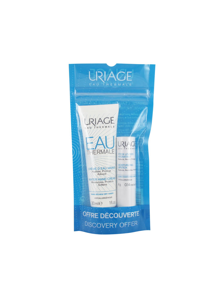 Uriage Water Hand Cream 50ml + Uriage Moisturising Lipstick 4g
