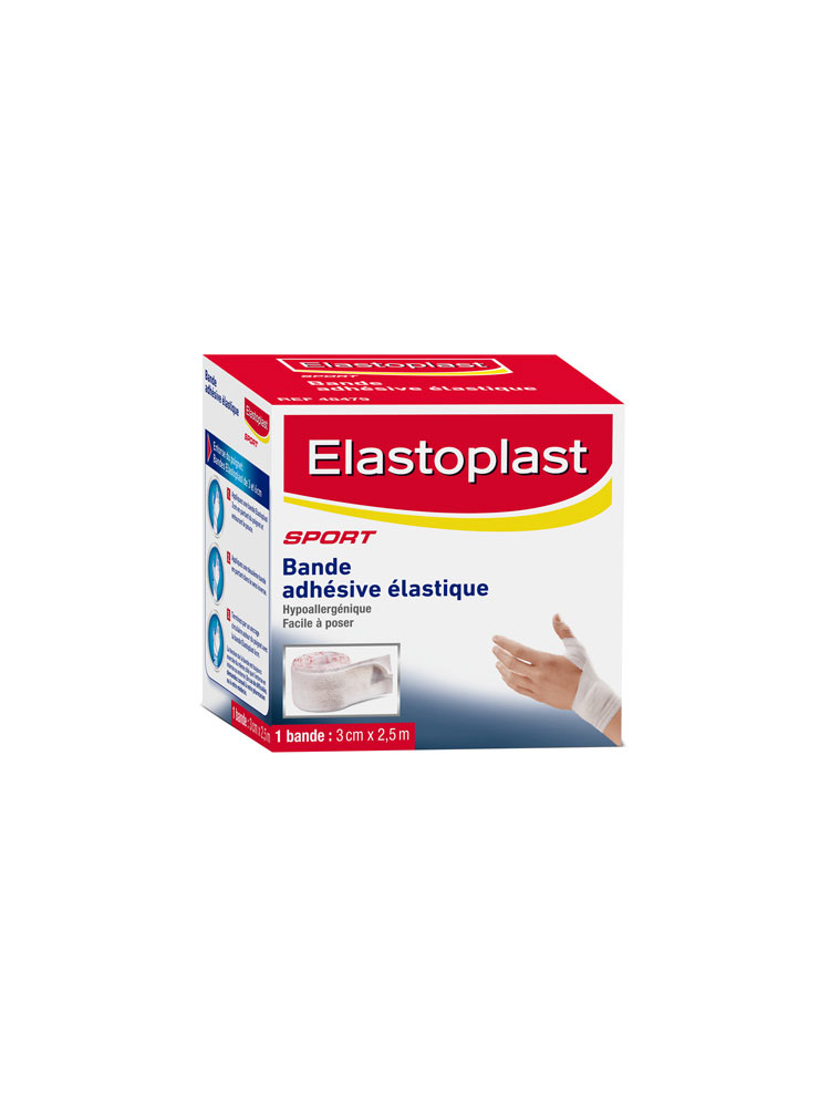 Elastoplast Bande Adhésive Elastique 3 cm x 2.5 m