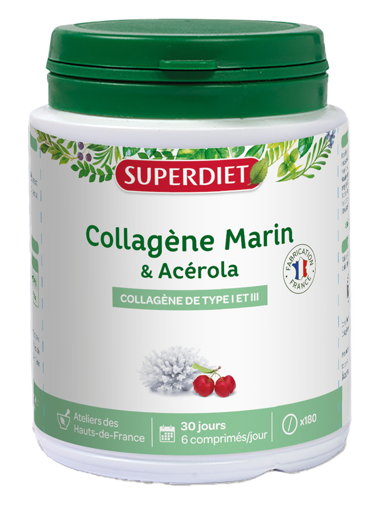 Super Diet Collagène Marin + Vitamine C 180 Comprimés