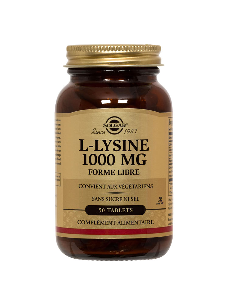 Solgar L-Lysine 1000mg 50 Tablets
