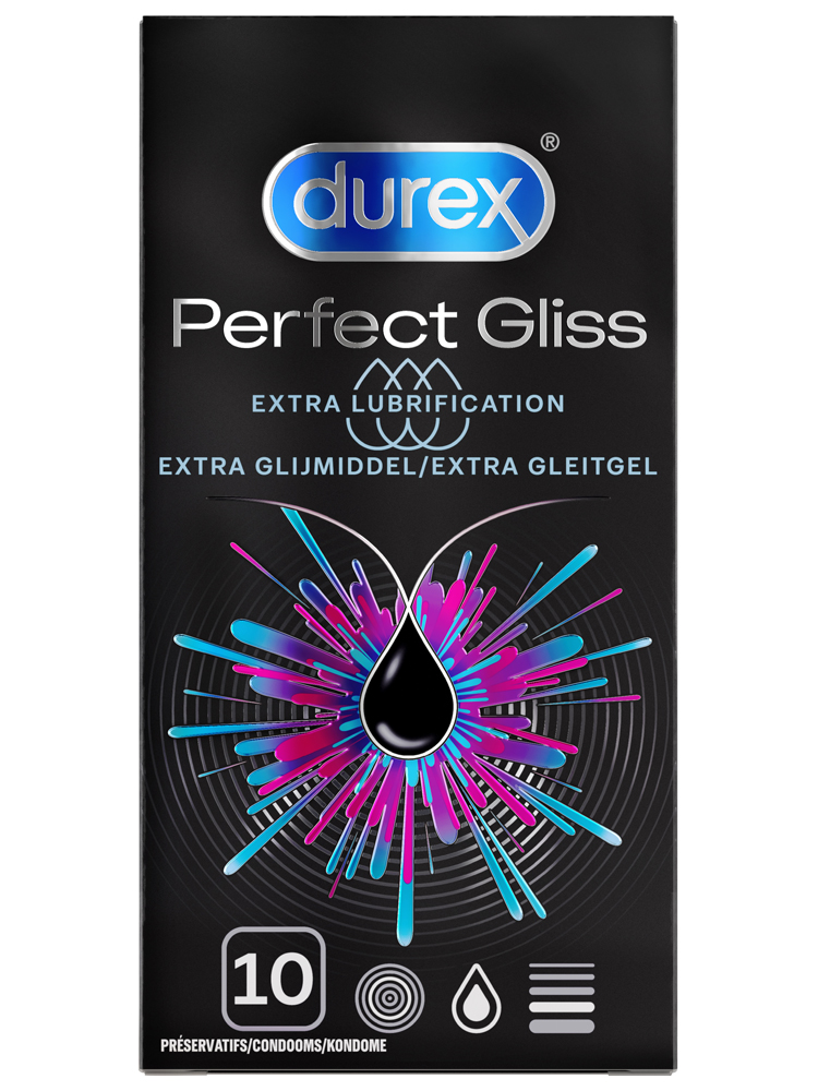 Durex Perfect Gliss Extra Lubrication 10 Condoms