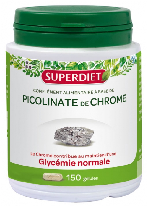 Super Diet Picolinate de Chrome 150 Gélules