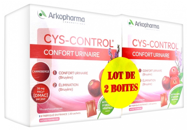 Arkopharma Cys-Control Confort Urinario Lote de 2 x 20 Sobres