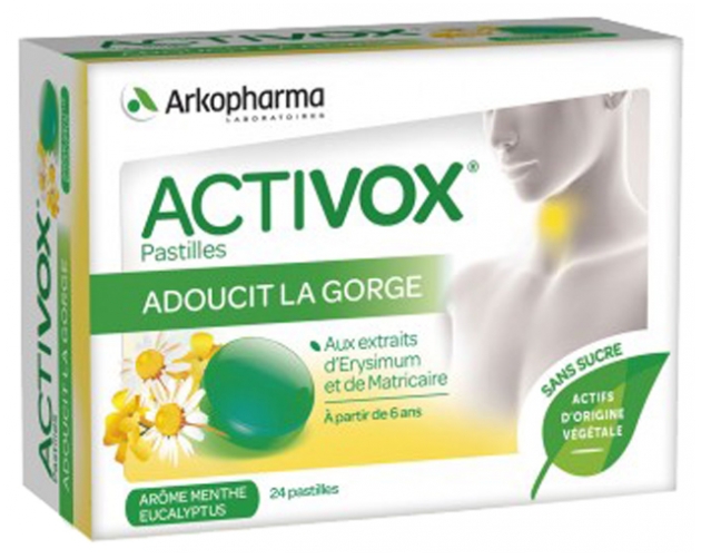 Arkopharma Activox Aroma Menta Eucalipto 24 Pastillas