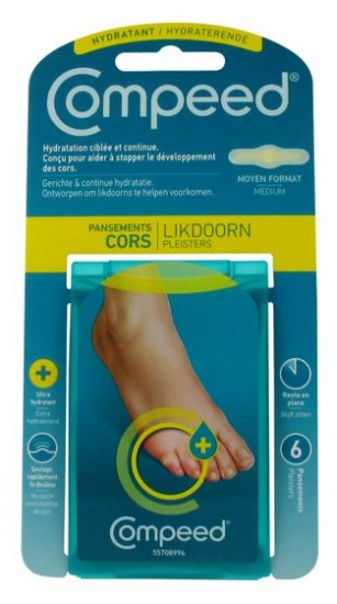 Compeed Moisturizing Plaster Callus Medium Size 6 Plasters
