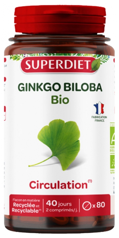 Super Diet Ginkgo Biloba Bio 80 Tabletten