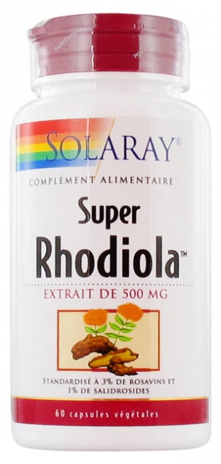 Solaray Super Rhodiola 60 Capsules Végétales