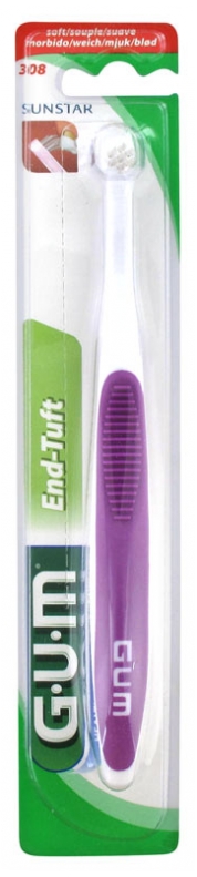 GUM Monotouffe Cepillo de Dientes 308 - Color: Blanco