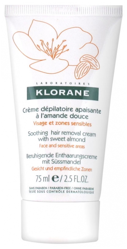 Klorane Soothing Hair Removal Cream With Sweet Almond 75ml