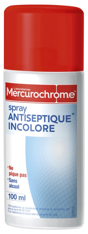 Mercurochrome Antiséptico Incoloro Spray 100 ml