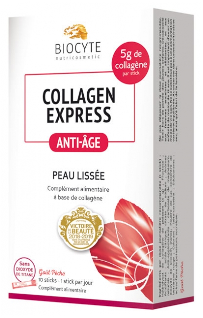 Biocyte Collagen Express Anti-Age Peau Lissée 10 Sticks