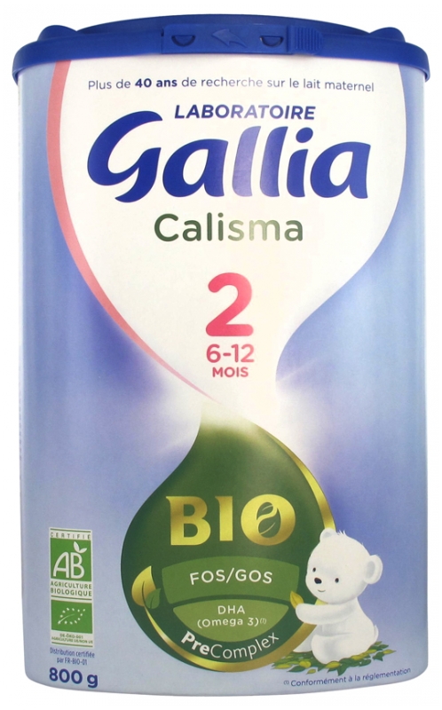 Gallia Calisma 2ème Âge 6-12 Mois Bio 800 g