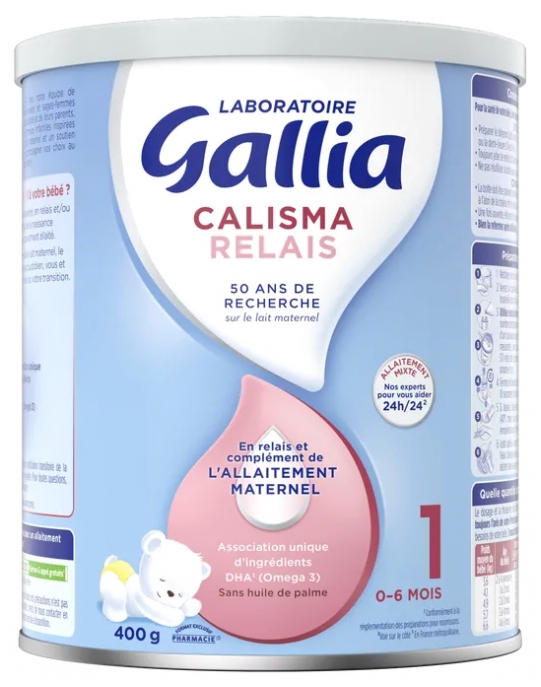 Gallia Calisma Relais 1er Âge 0-6 Mois 400 g