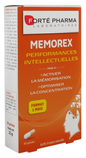 Forté Pharma Memorex Performances Intellectuelles 30 Gélules
