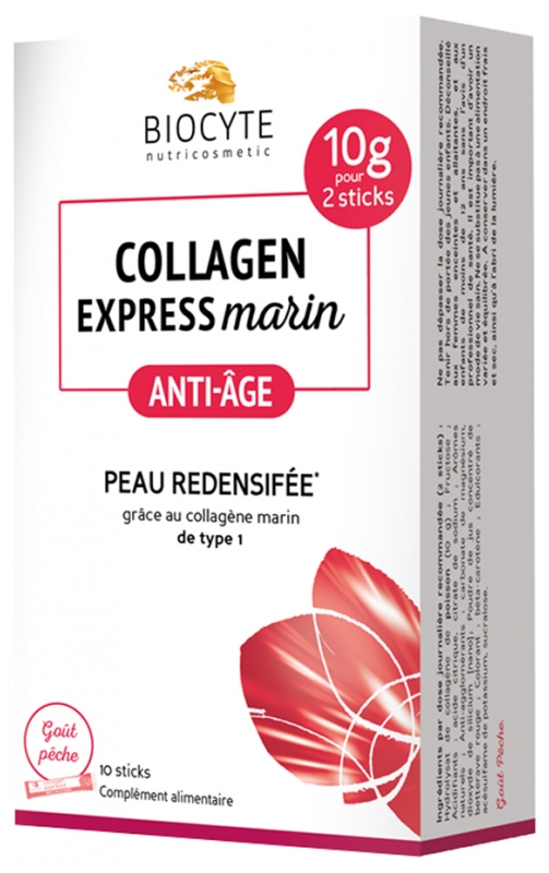 Biocyte Collagen Express Anti-Age Peau Densifiée 10 Sticks