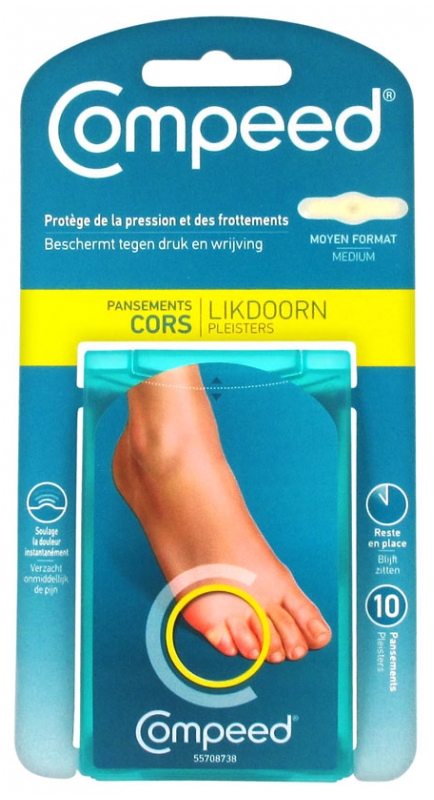 Compeed Horns Medium Size Bandages 10 Bandages
