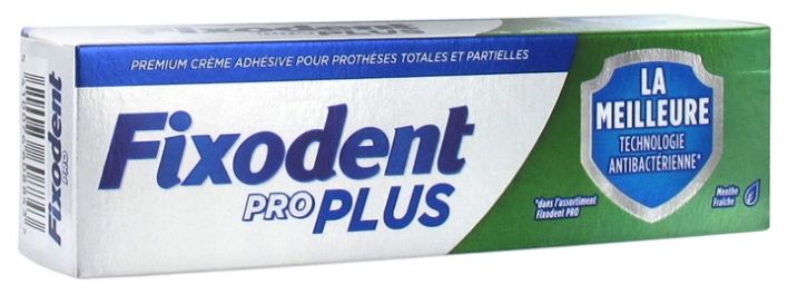 Fixodent Pro Plus La Mejor Tecnología Antibacteriana 40 g