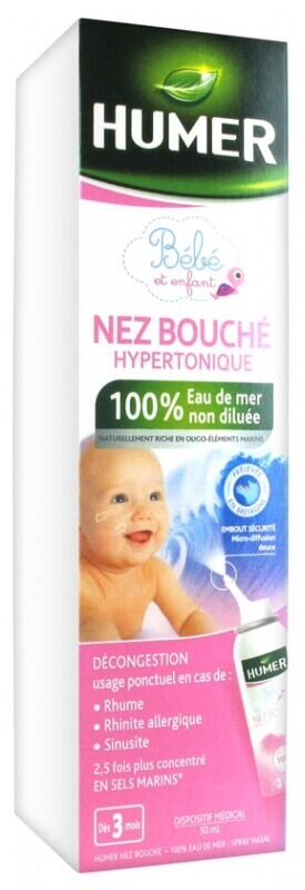 Humer Nez Bouché Hypertonique Bébé et Enfant 50 ml