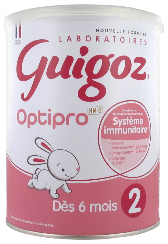Guigoz Optipro 2 Lait 2ème Âge Dès 6 Mois 800 g
