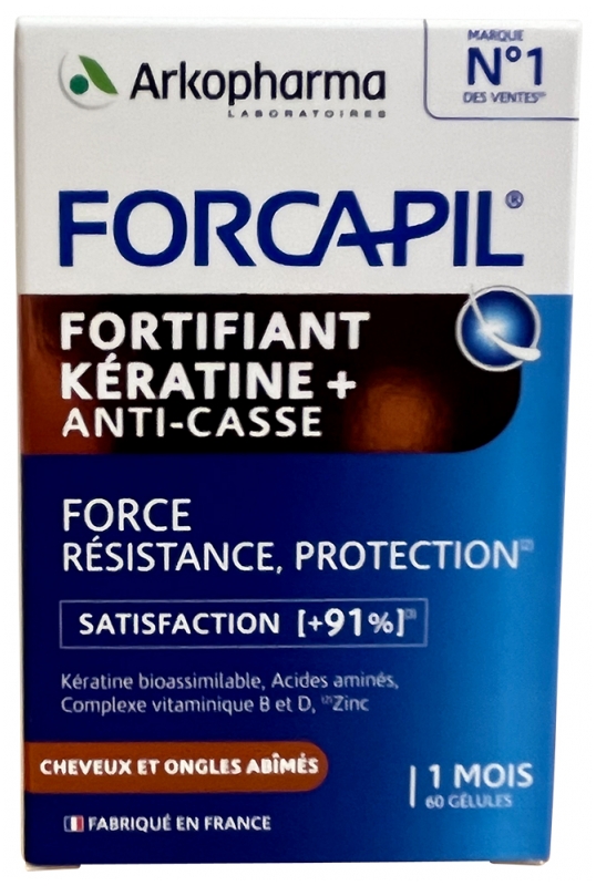 Arkopharma Forcapil Keratin+ Fortifier 60 Capsules