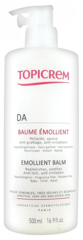 Topicrem Peaux Atopiques DA Baume Émollient 500 ml