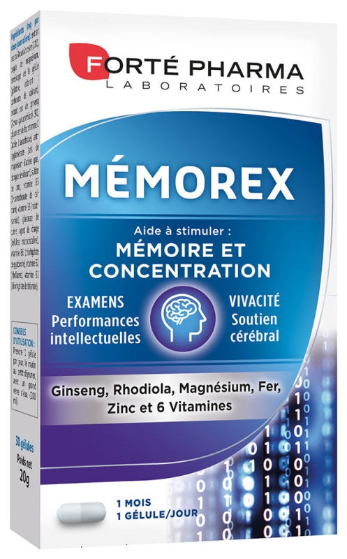 Forté Pharma Memorex 30 Capsules
