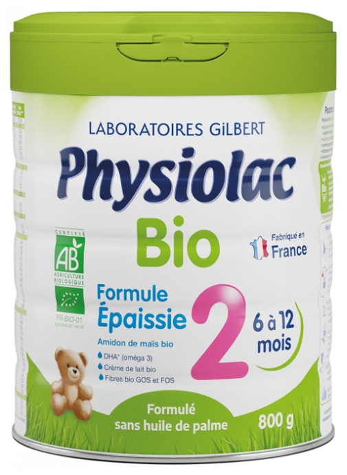 Physiolac Bio Fórmula Espesada 2 6 a 12 Meses 800 g