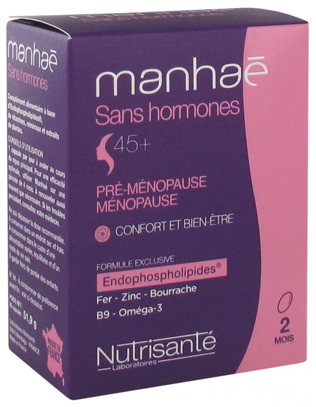 Vitavea Manhaé Sans Hormones Pré-Ménopause Ménopause 60 Capsules