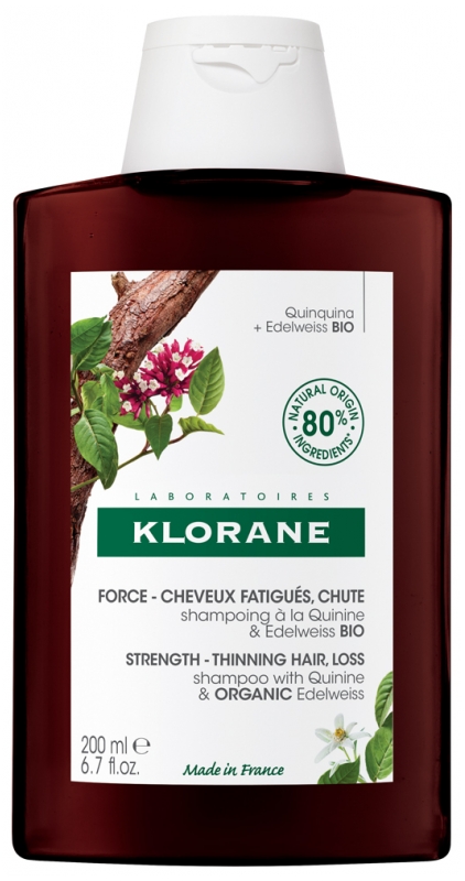 Klorane Force - Cabello Cansado & Caída Champú a la Quinina y Edelweiss ...