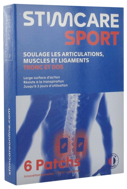 Stimcare Sport Patchs Tronc et Dos 6 Patchs