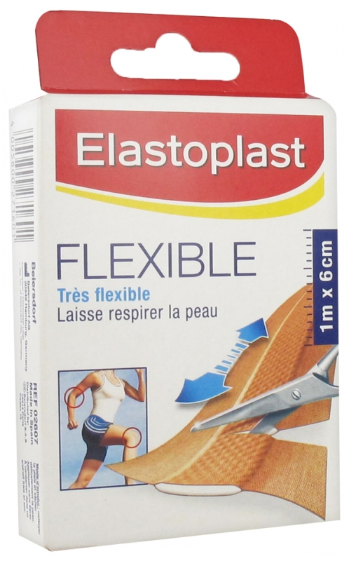 Elastoplast Pansement Flexible 10 Bandes de 10 cm x 6 cm