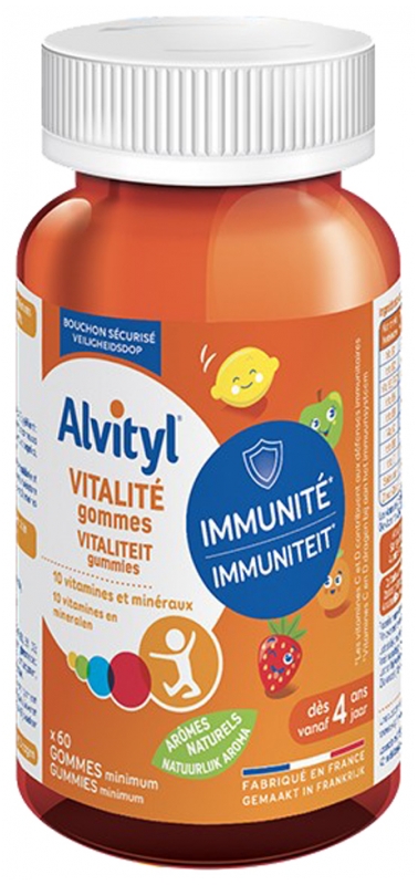Alvityl Vitalité 10 Vitamines 60 Gommes