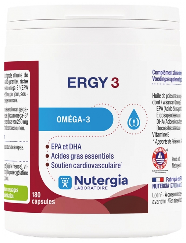 Nutergia Ergy 3 180 Cápsulas